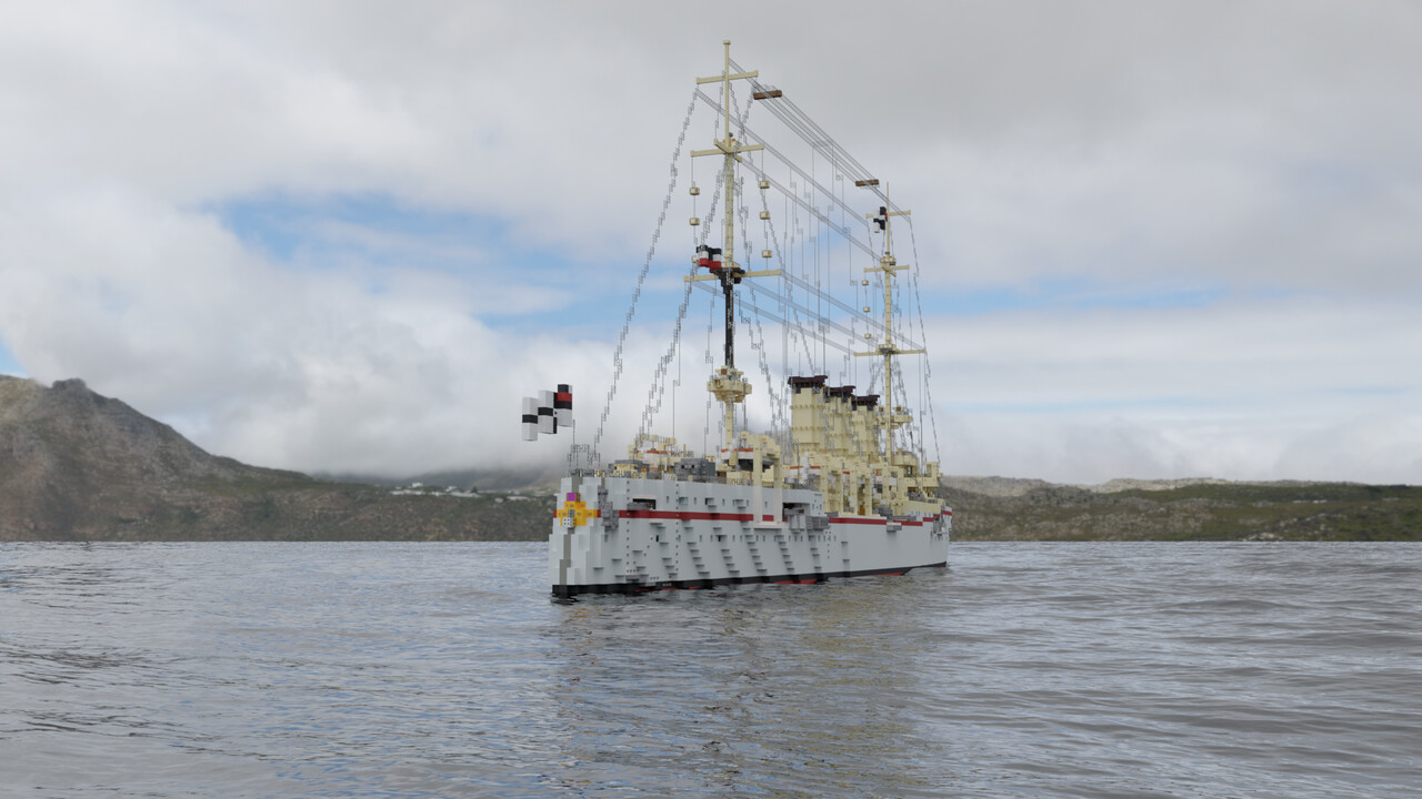 SMS Emden (1909) [FULL INTERIOR] Minecraft Map