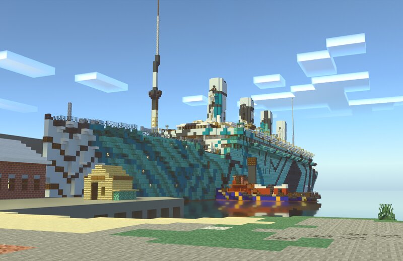 HMT Olympic 1918 1:1- Exterior Only (Bedrock+Java) Minecraft Map