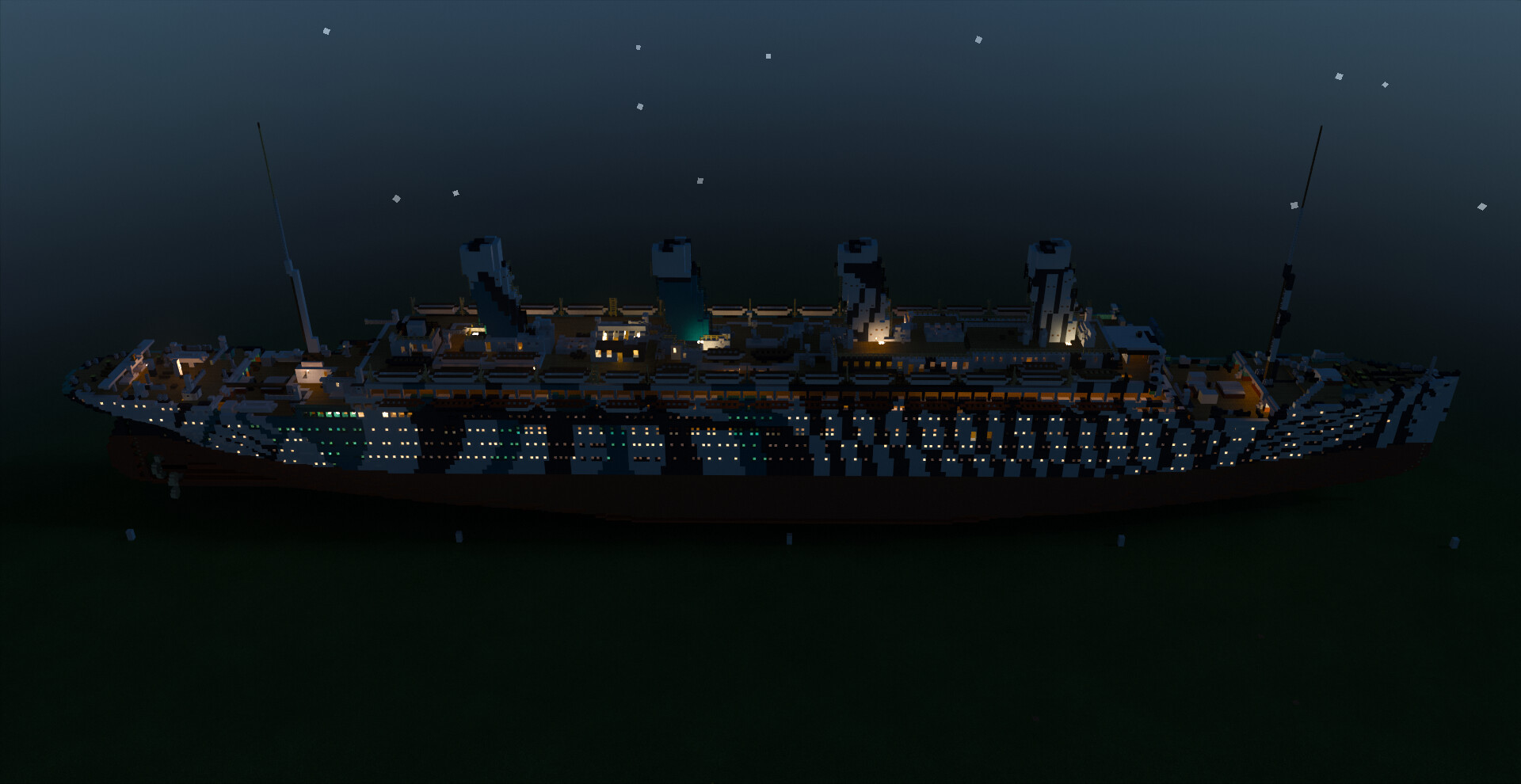 HMT Olympic 1918 1:1- Exterior Only (Bedrock+Java) Minecraft Map