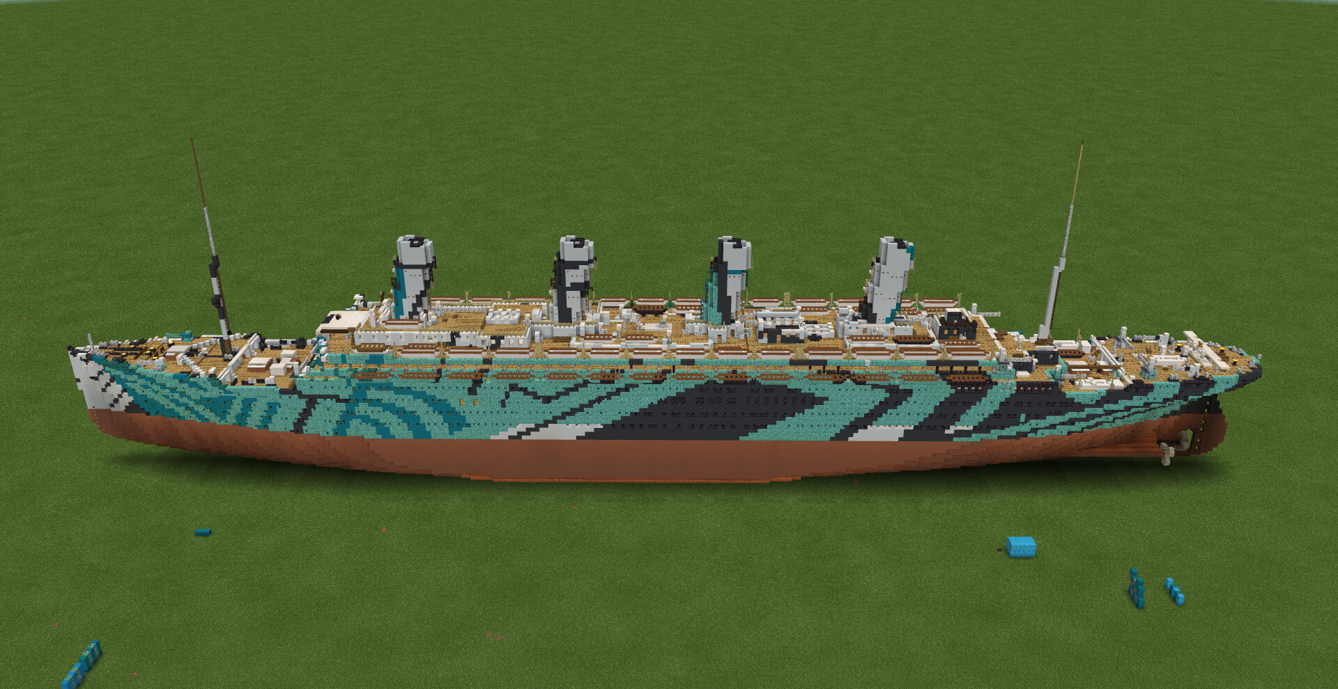 HMT Olympic 1918 1:1- Exterior Only (Bedrock+Java) Minecraft Map