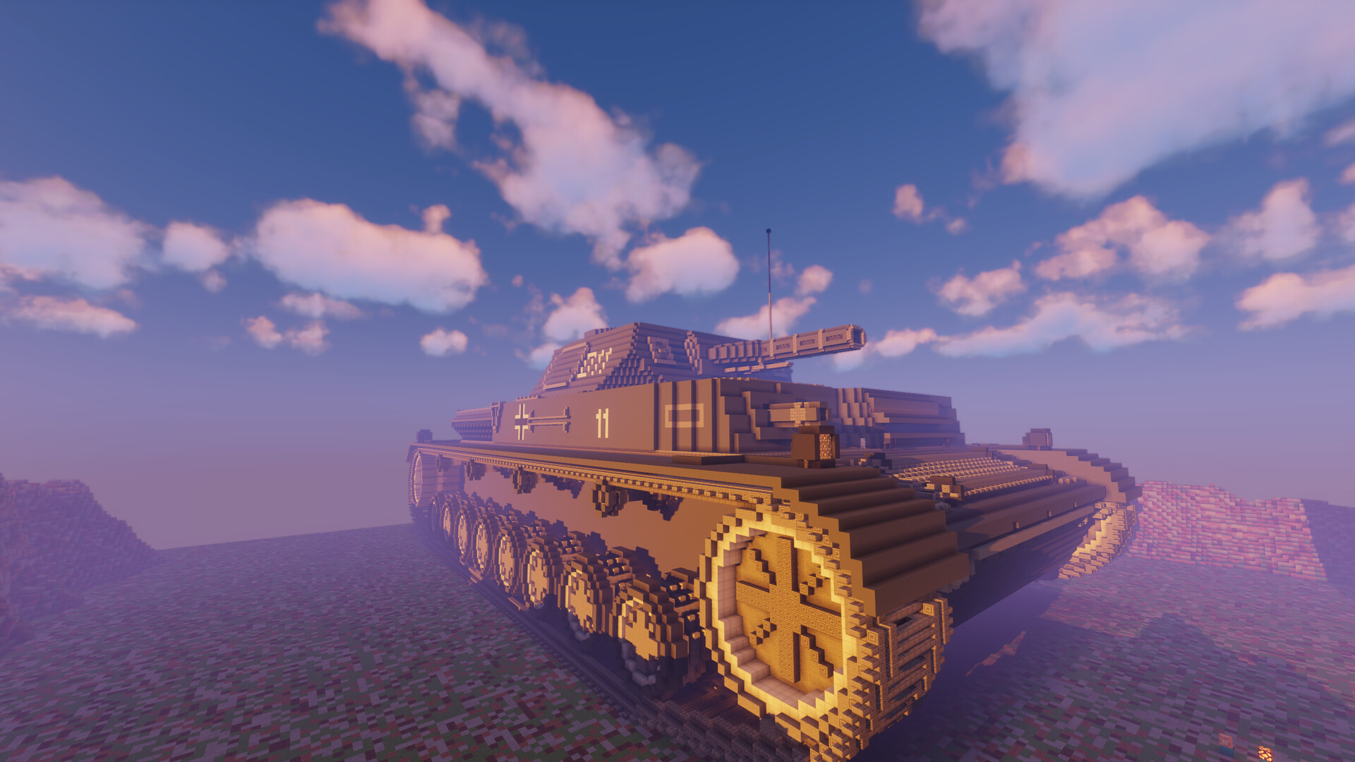 WarGear MV2 [Giant Tank - Panzer IV Ausf. D] ENG+DEU Minecraft Map