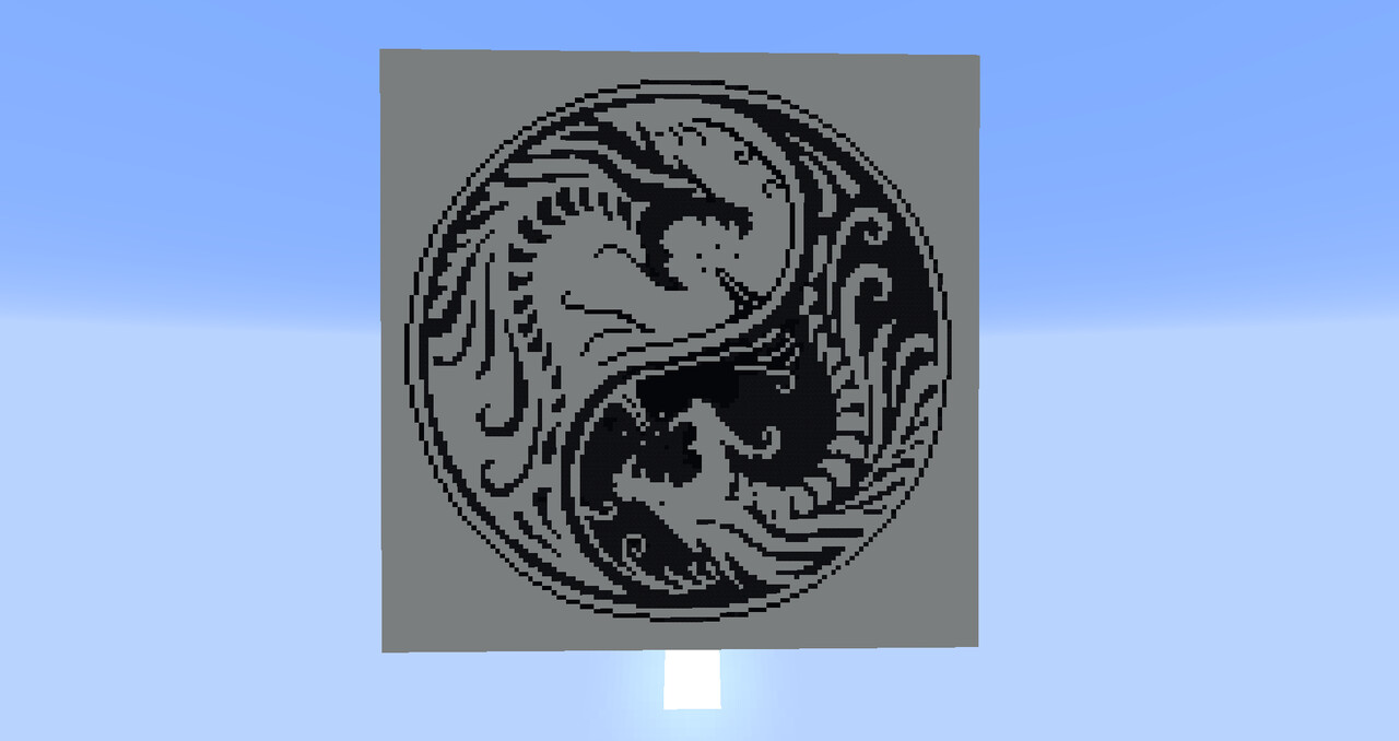 dragon ying yang Minecraft Map