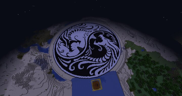 dragon ying yang Minecraft Map