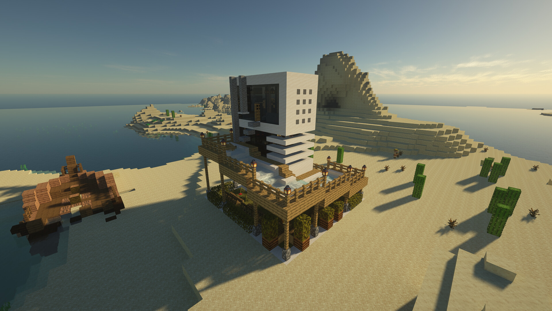 House with Amazing Water Slide Minecraft Map