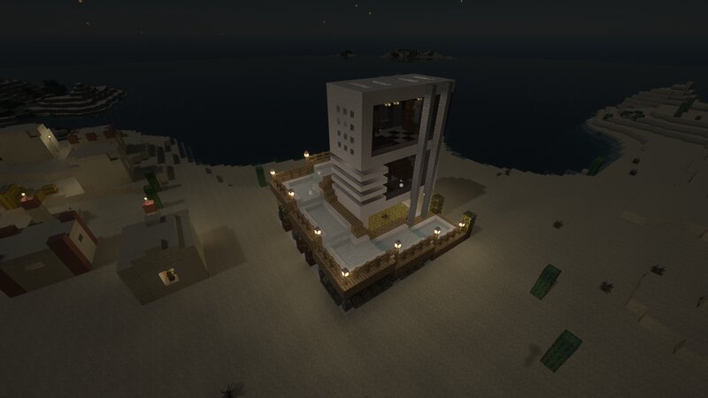 House with Amazing Water Slide Minecraft Map