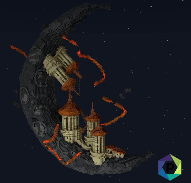 Moon Tower Floating Hub | 1.8+ Minecraft Map