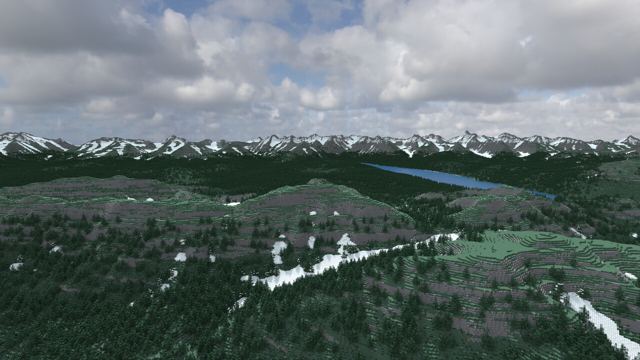 Glacier National Park (Version 3.0, 6k x 6k) Minecraft Map
