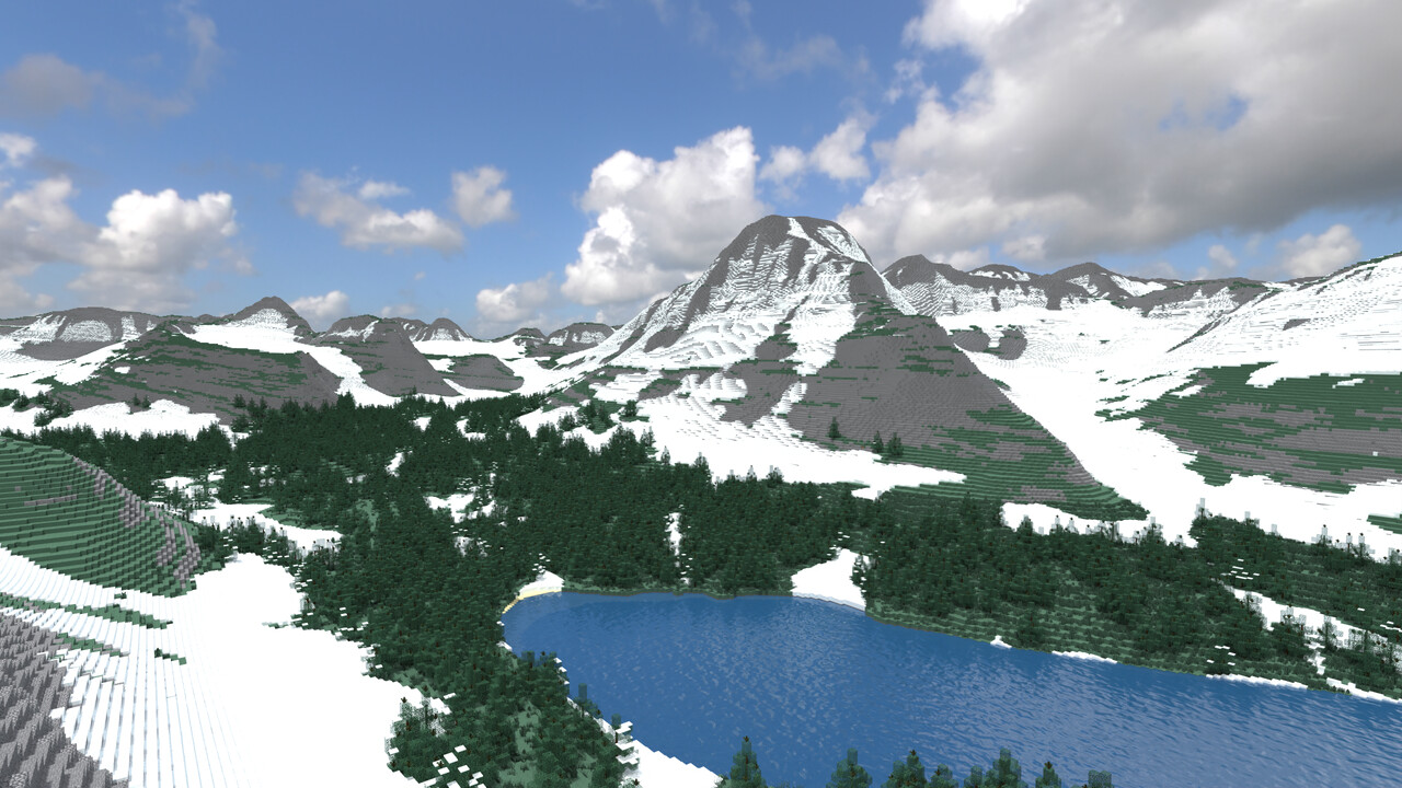 Glacier National Park (Version 3.0, 6k x 6k) Minecraft Map