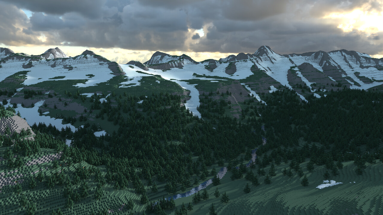 Glacier National Park (Version 3.0, 6k x 6k) Minecraft Map