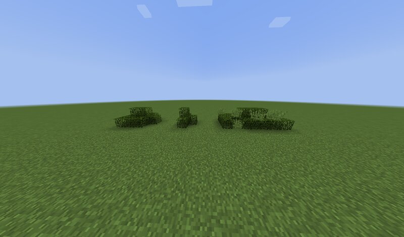 Small bushes Minecraft Map