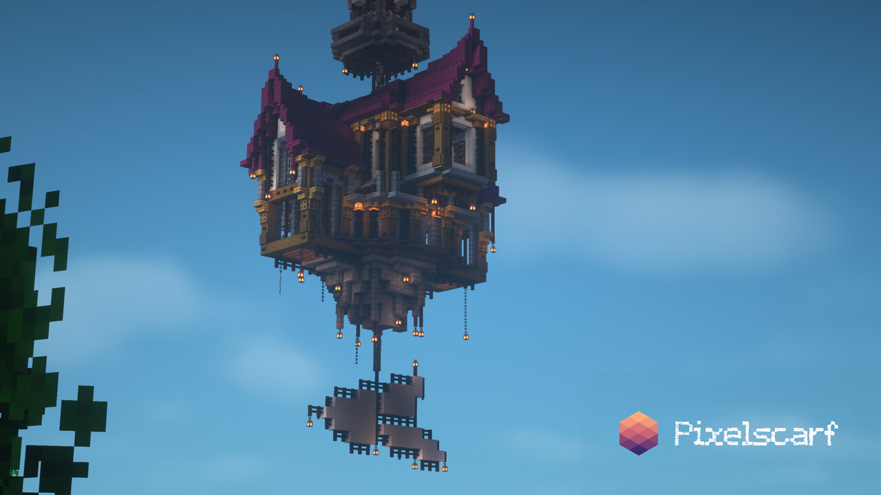 Hot-air Balloon Fantasy House [Download] Minecraft Map