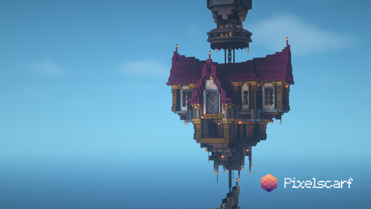 Hot-air Balloon Fantasy House [Download] Minecraft Map