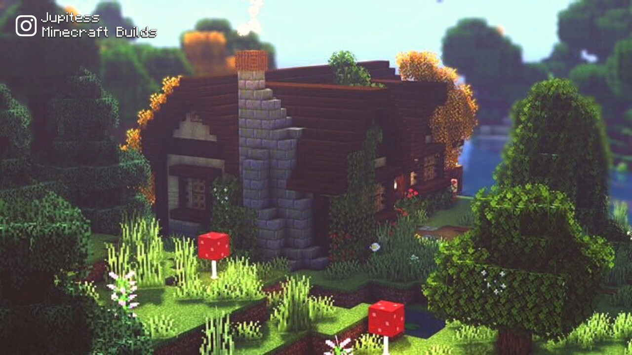 Minecraft: How to Build a Cottage Survival Base | Cottagecore/Fairycore ...