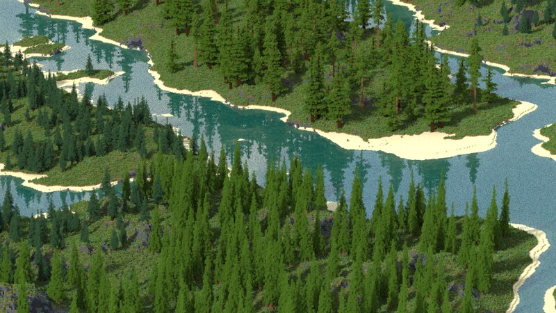 Forested River Minecraft Map