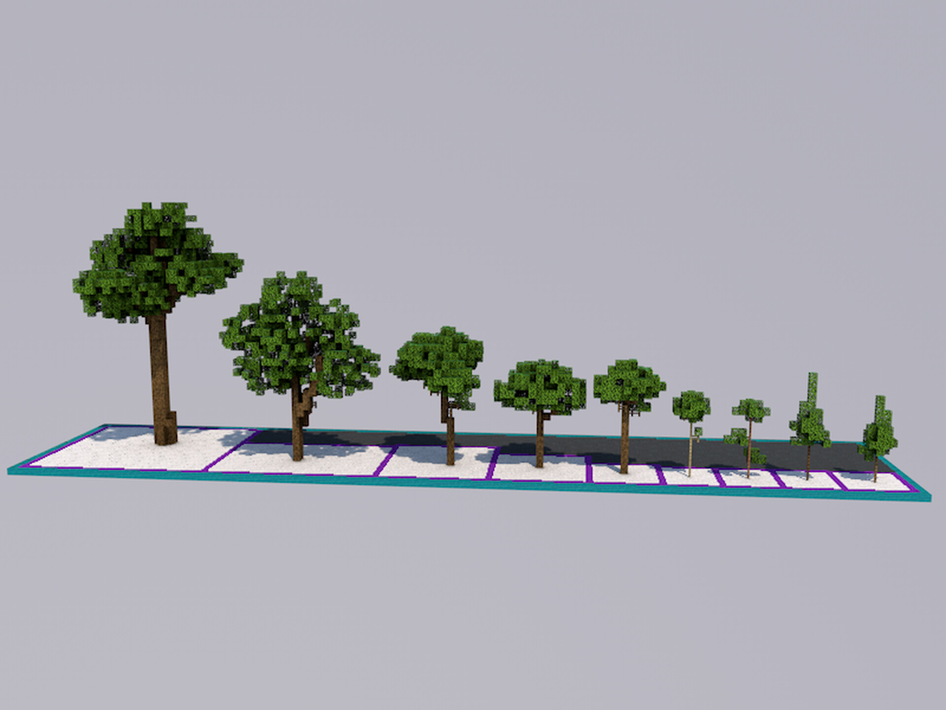 9 Trees bundle Minecraft Map