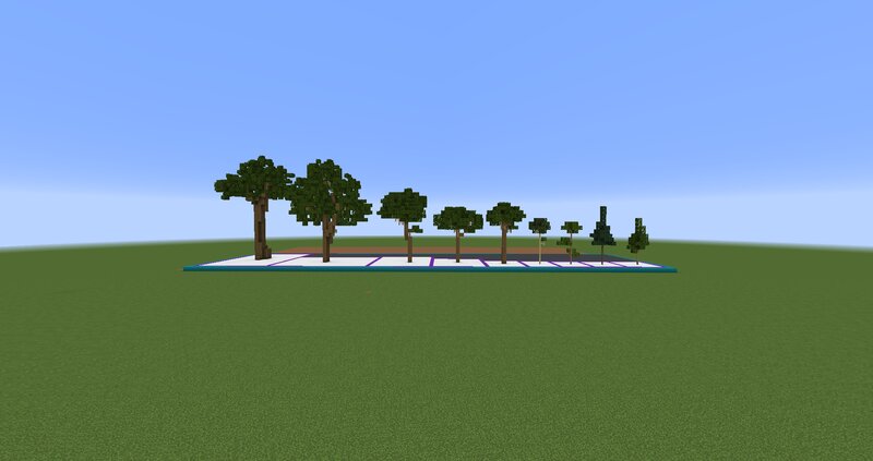 9 Trees bundle Minecraft Map