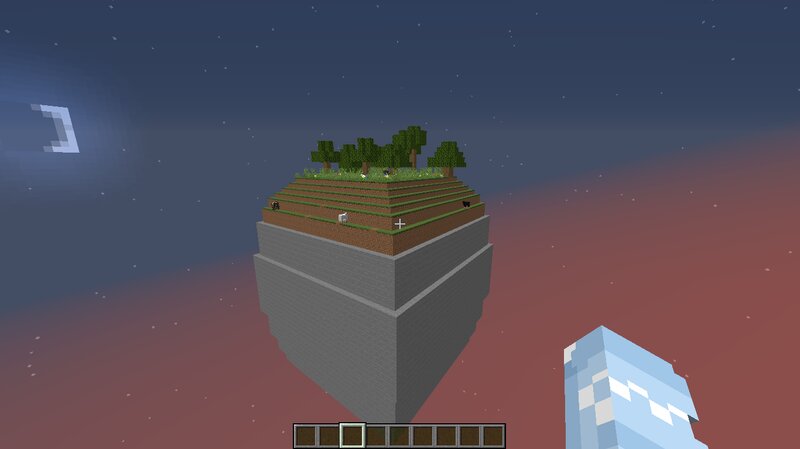 Sky block world Minecraft Map