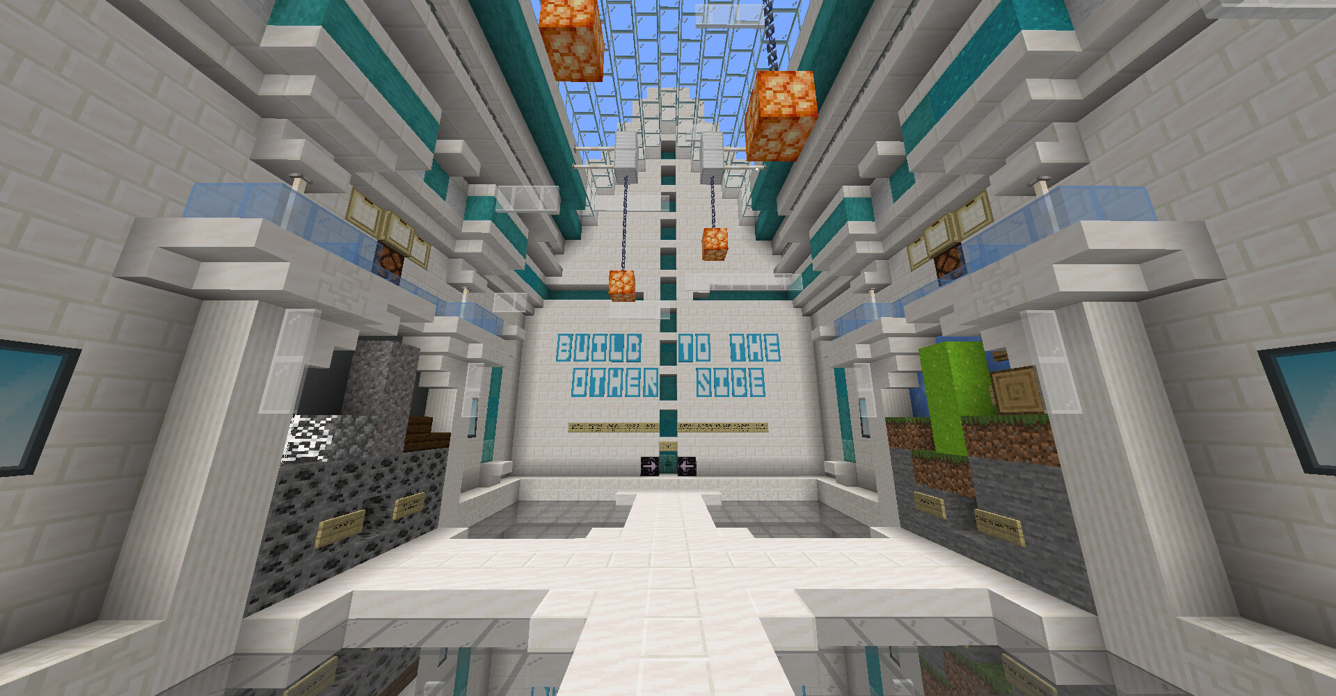 BUILD TO THE OTHER SIDE 🧱 Challenging Puzzle Map 1.17.1 🧩 Minecraft Map