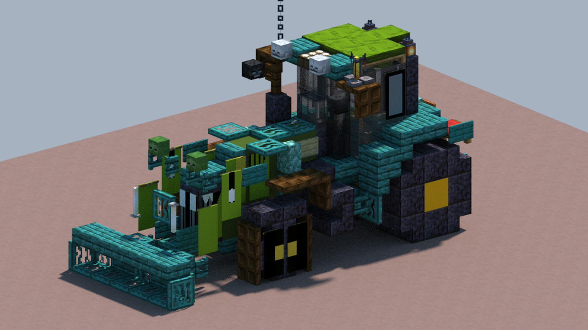 John Deere 6155m, Tractor with loader [With Download] Minecraft Map