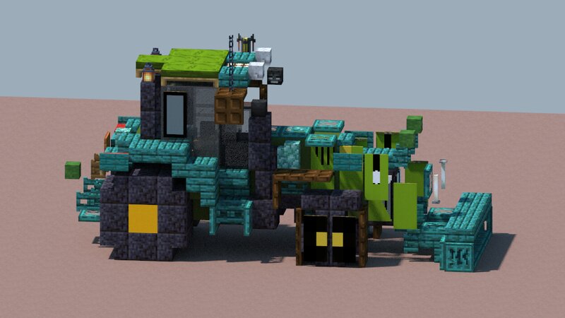 John Deere 6155m, Tractor with loader [With Download] Minecraft Map