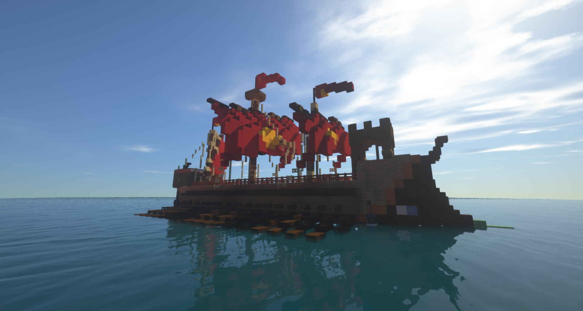 Medieval Ship Dromon "Hastae" Minecraft Map