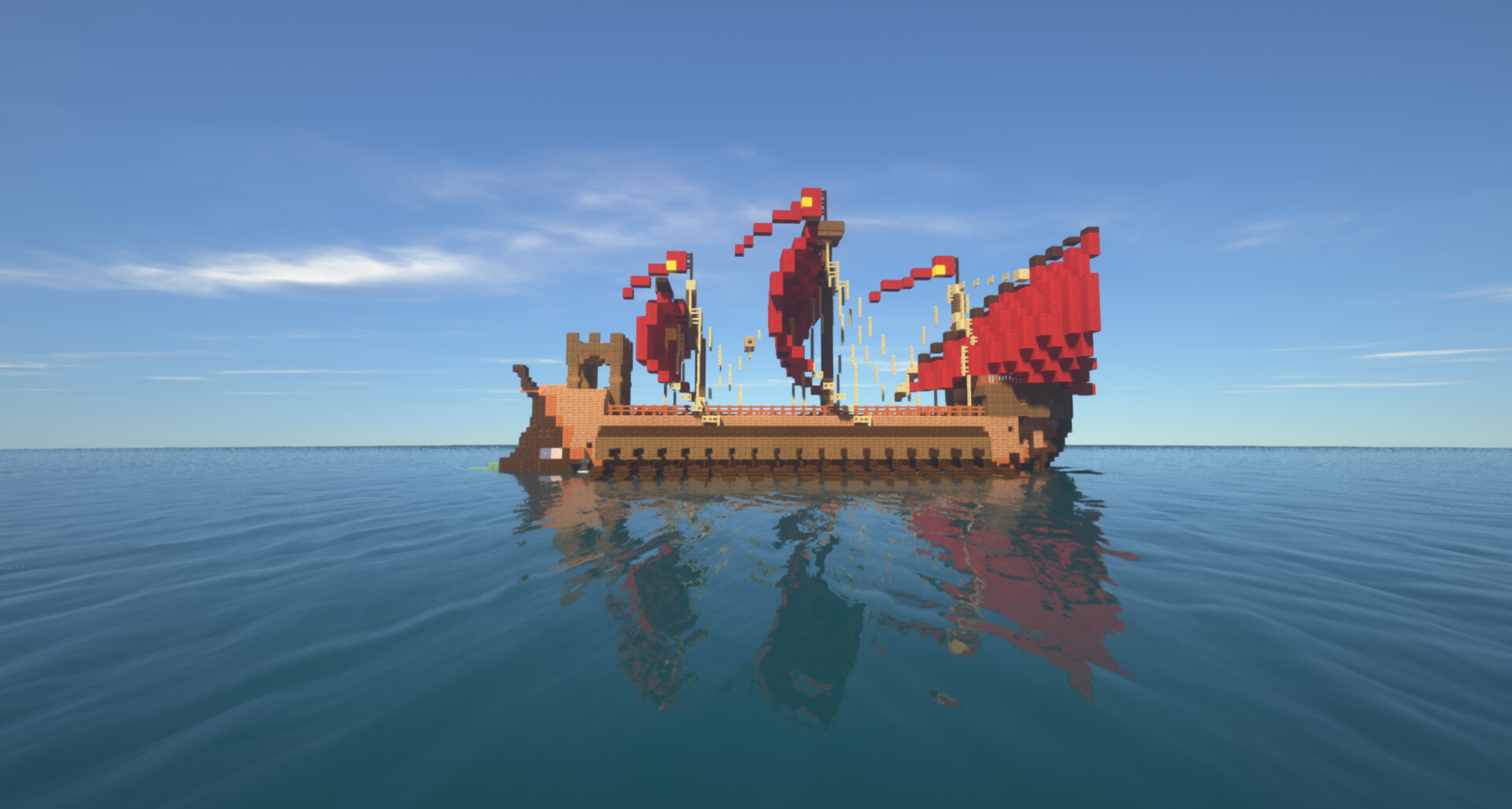 Medieval Ship Dromon "Hastae" Minecraft Map
