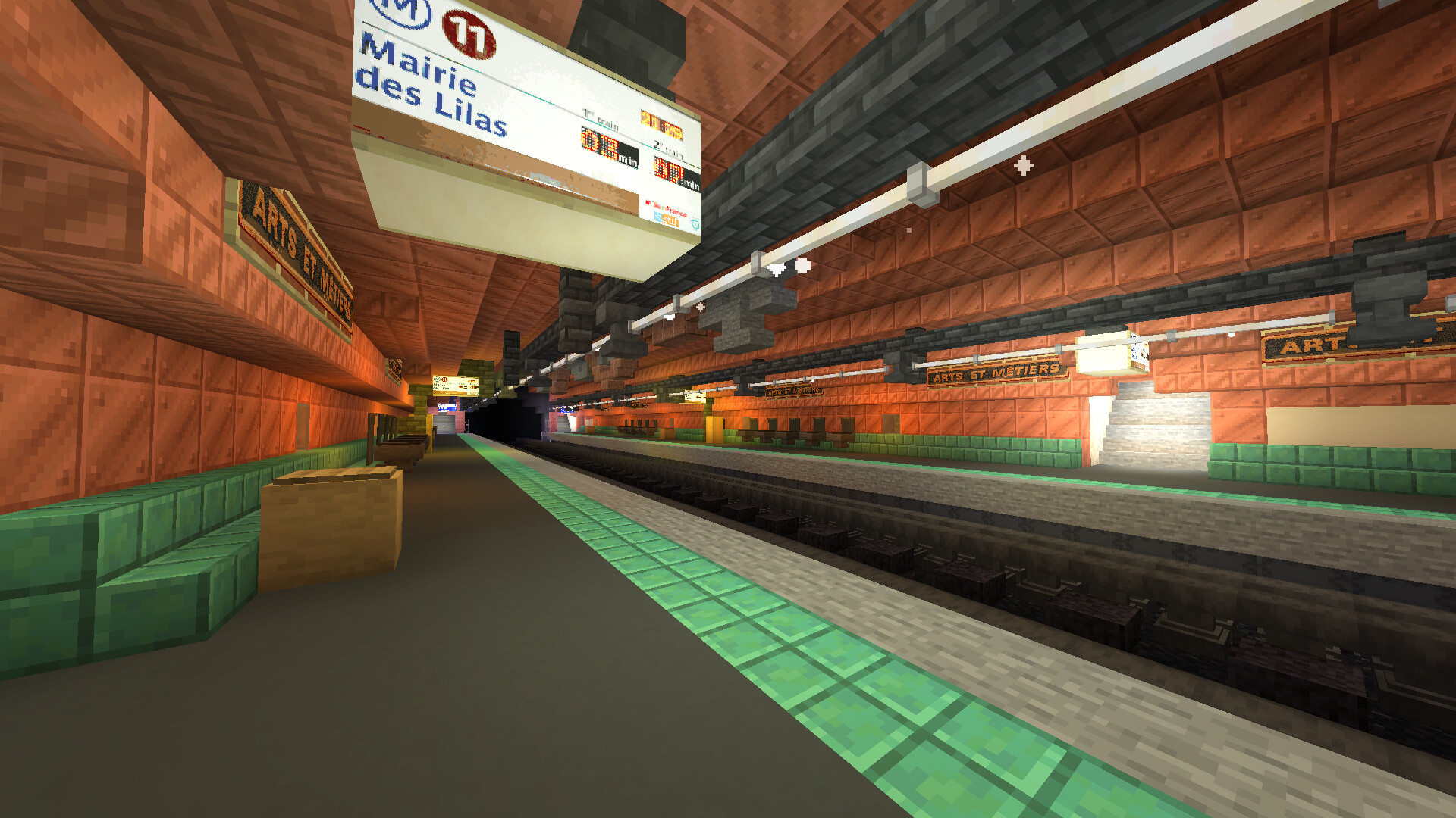 Subway "Arts et Métiers" station, Paris Minecraft Map