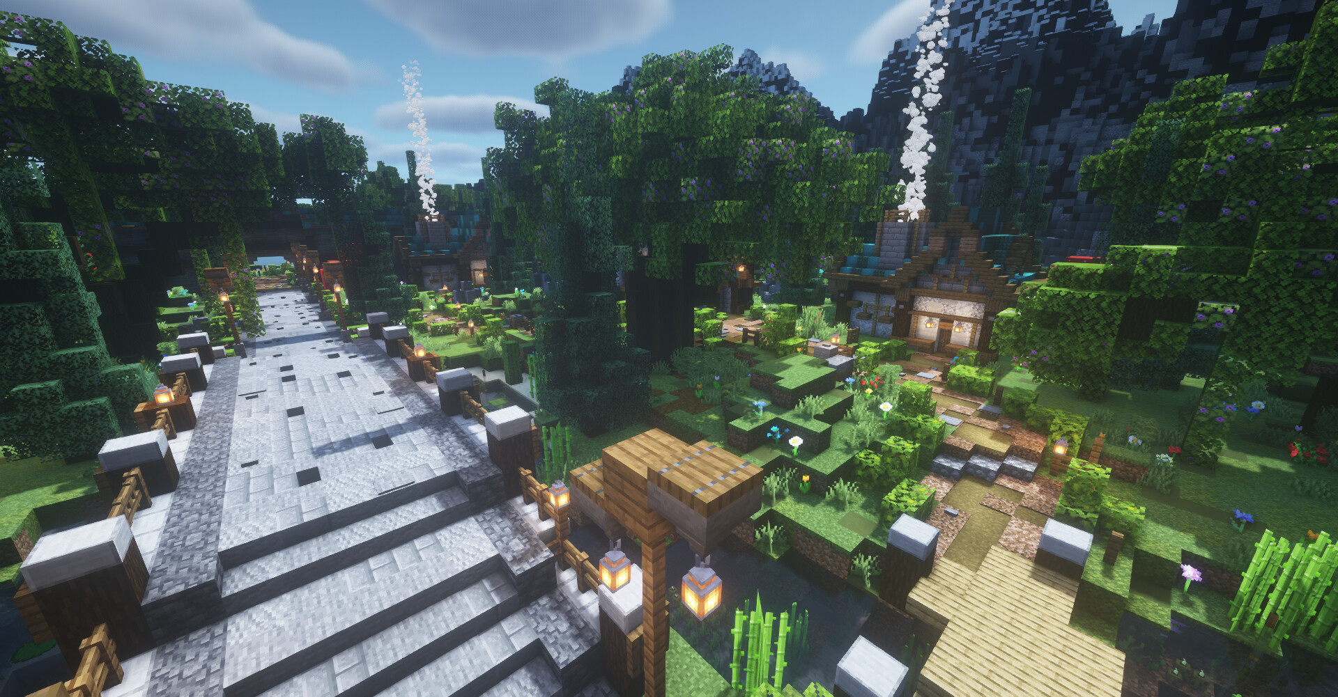 Evonglade Spawn And Warzone Minecraft Map