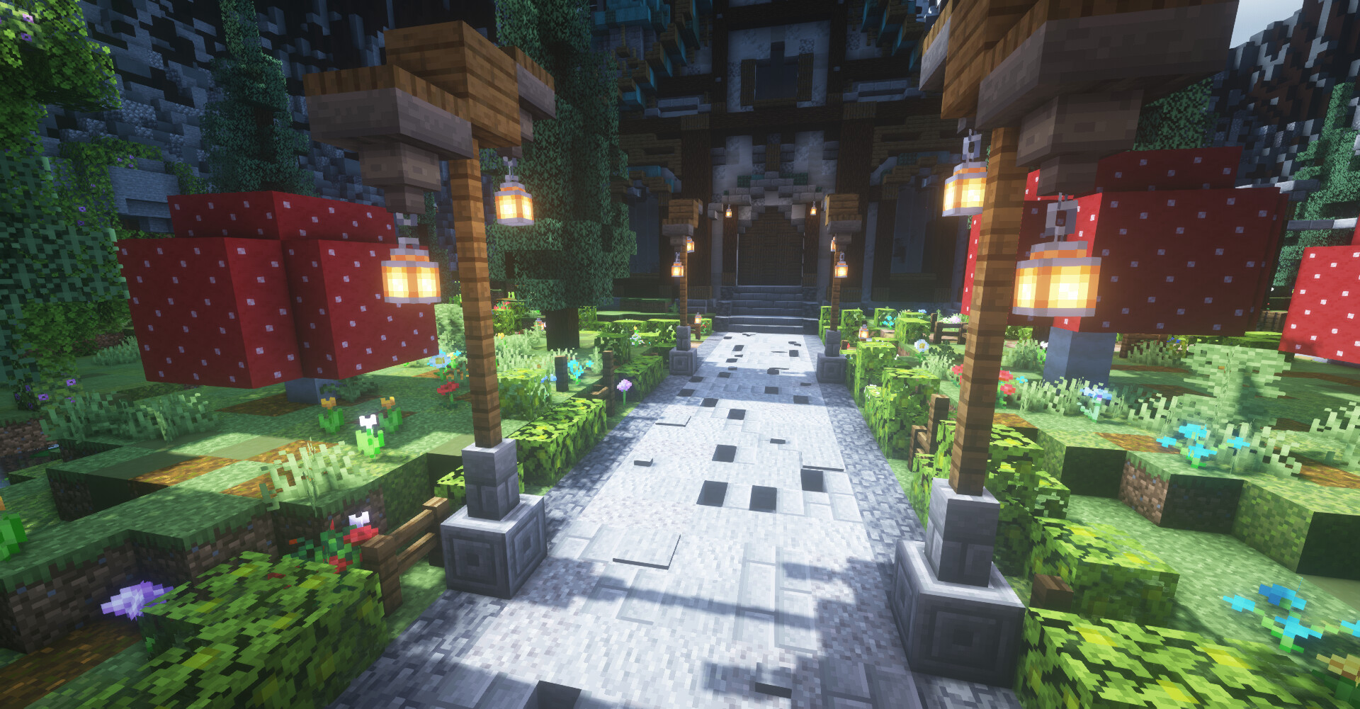 Evonglade Spawn And Warzone Minecraft Map