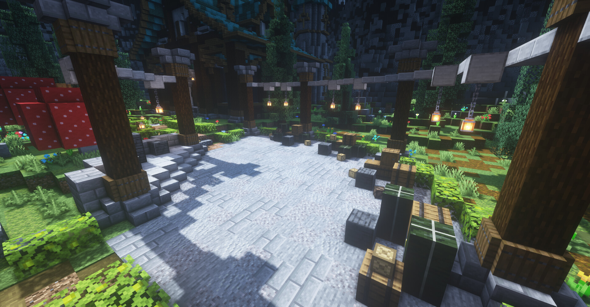 Evonglade Spawn And Warzone Minecraft Map