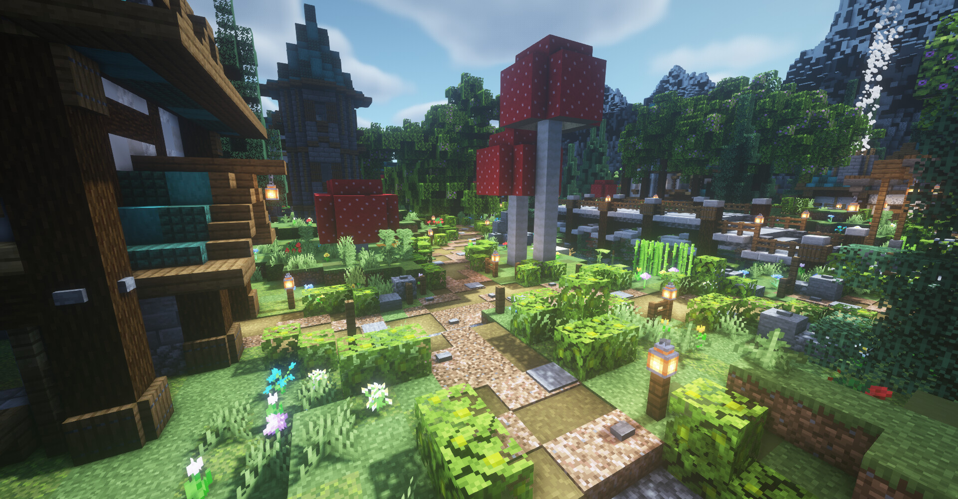 Evonglade Spawn And Warzone Minecraft Map
