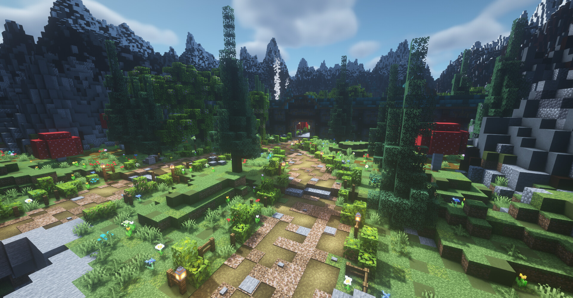 Evonglade Spawn And Warzone Minecraft Map