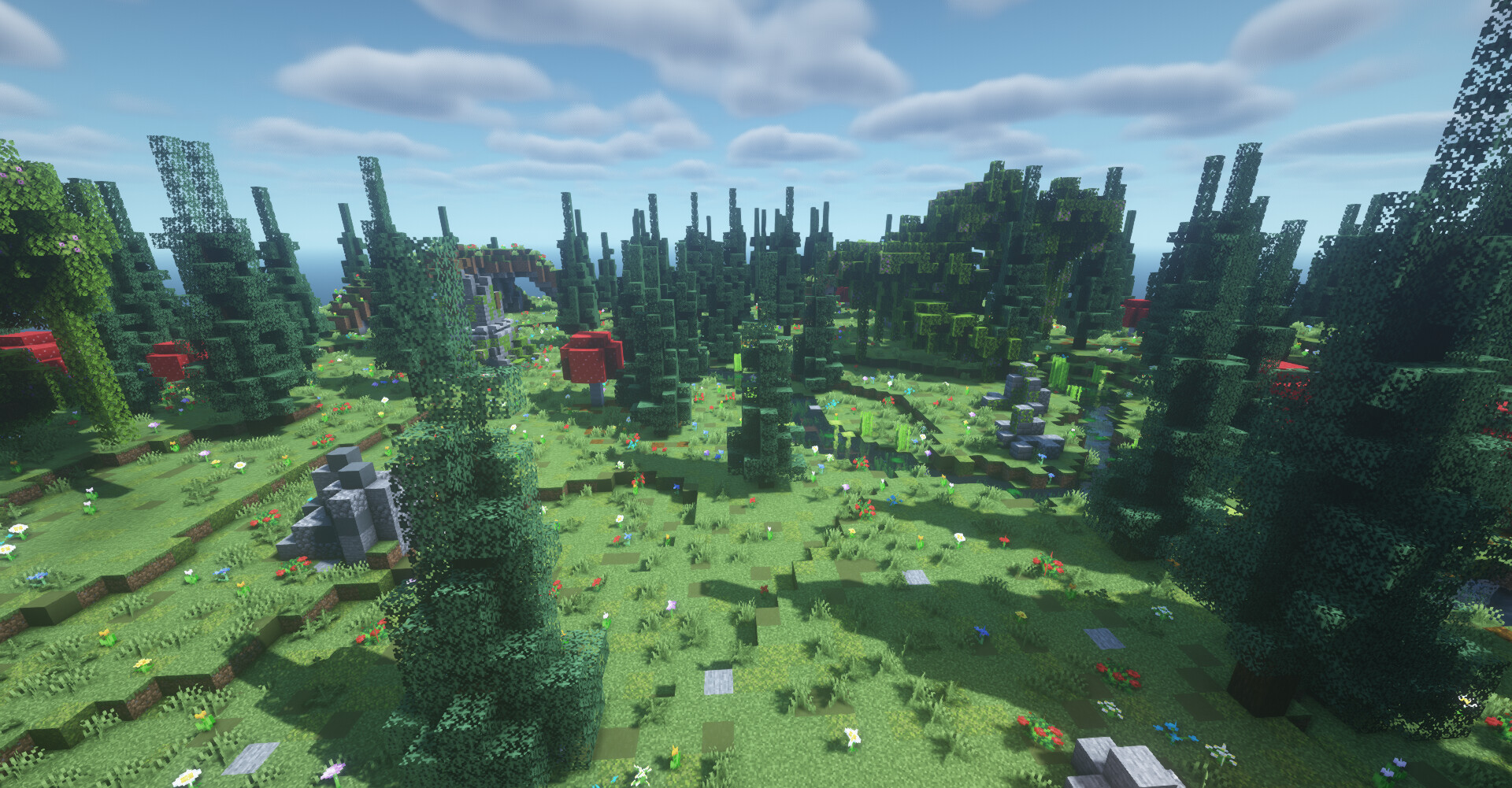 Evonglade Spawn And Warzone Minecraft Map