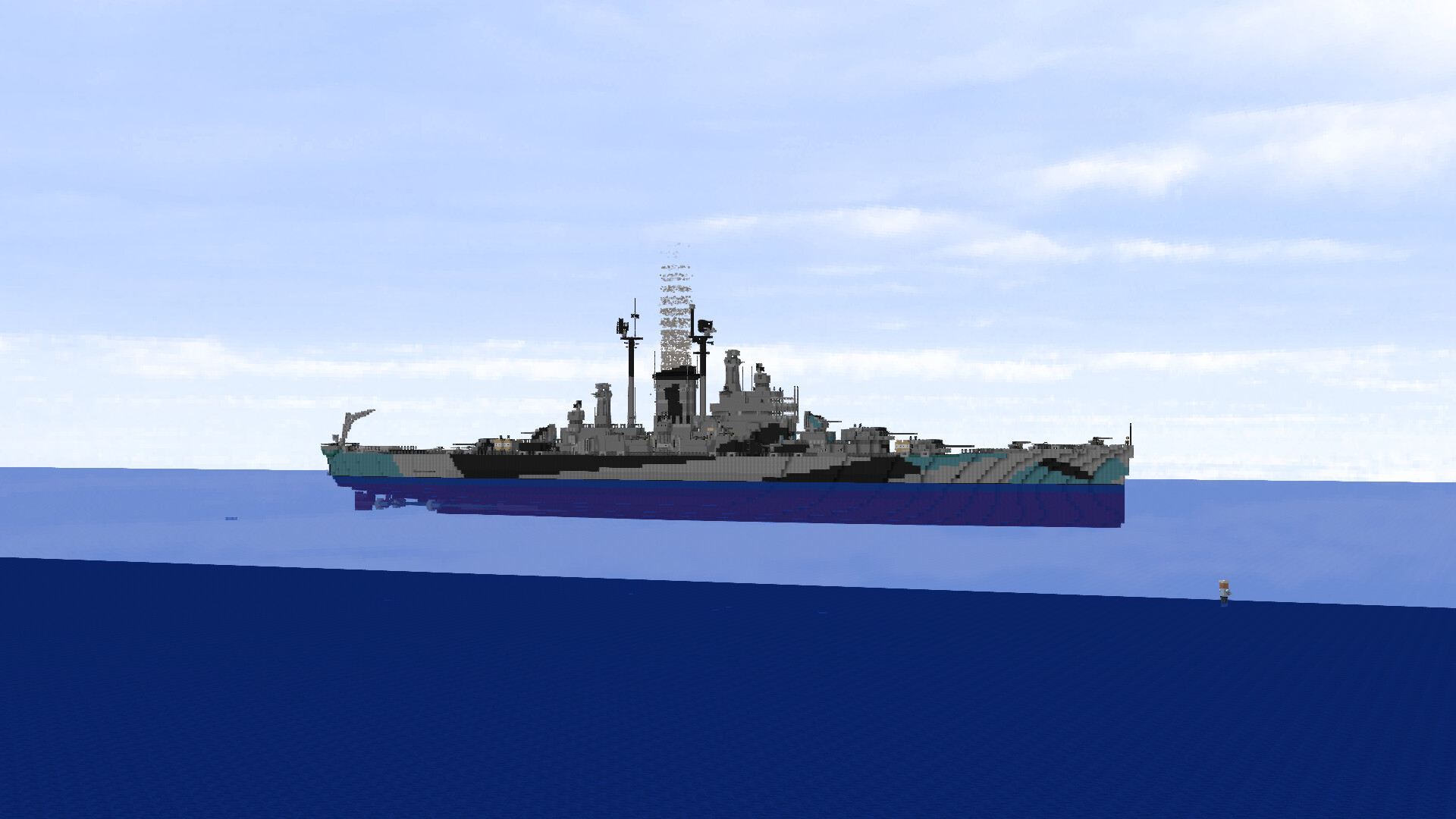 USS Salem CA-139 Des Moines-class Cruiser Minecraft Map