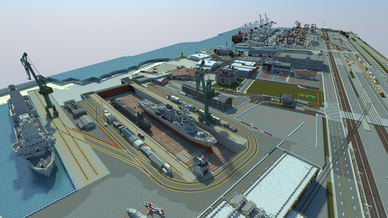 Naval / Coast guard Base Minecraft Map