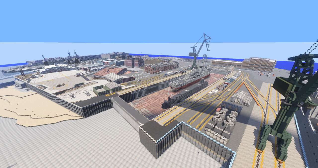 Naval / Coast guard Base Minecraft Map