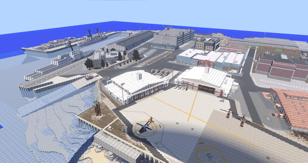 Naval / Coast guard Base Minecraft Map