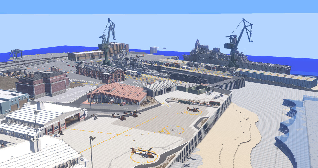 Naval / Coast guard Base Minecraft Map