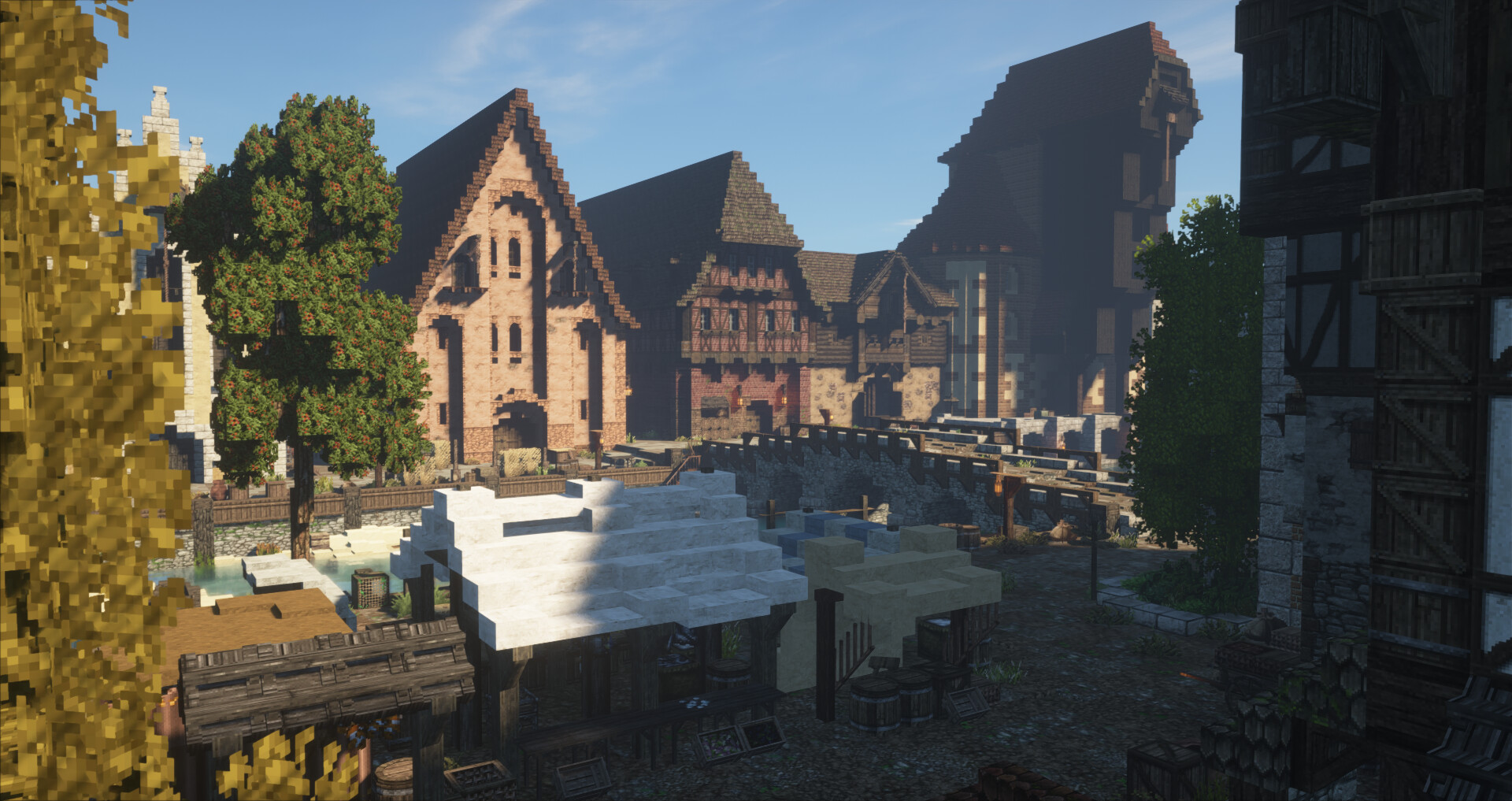 Medieval Capital City - The Port [Conquest Reforged] Minecraft Map