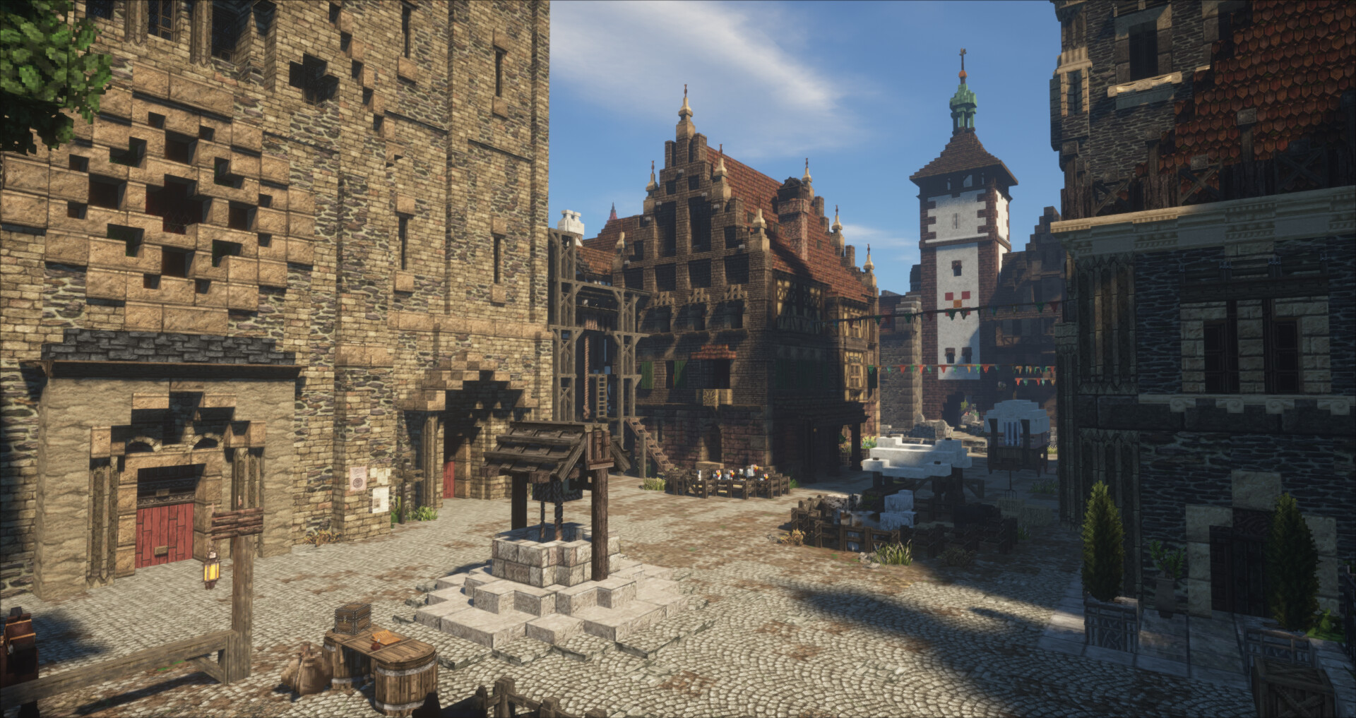 Medieval Capital City - The Port [Conquest Reforged] Minecraft Map