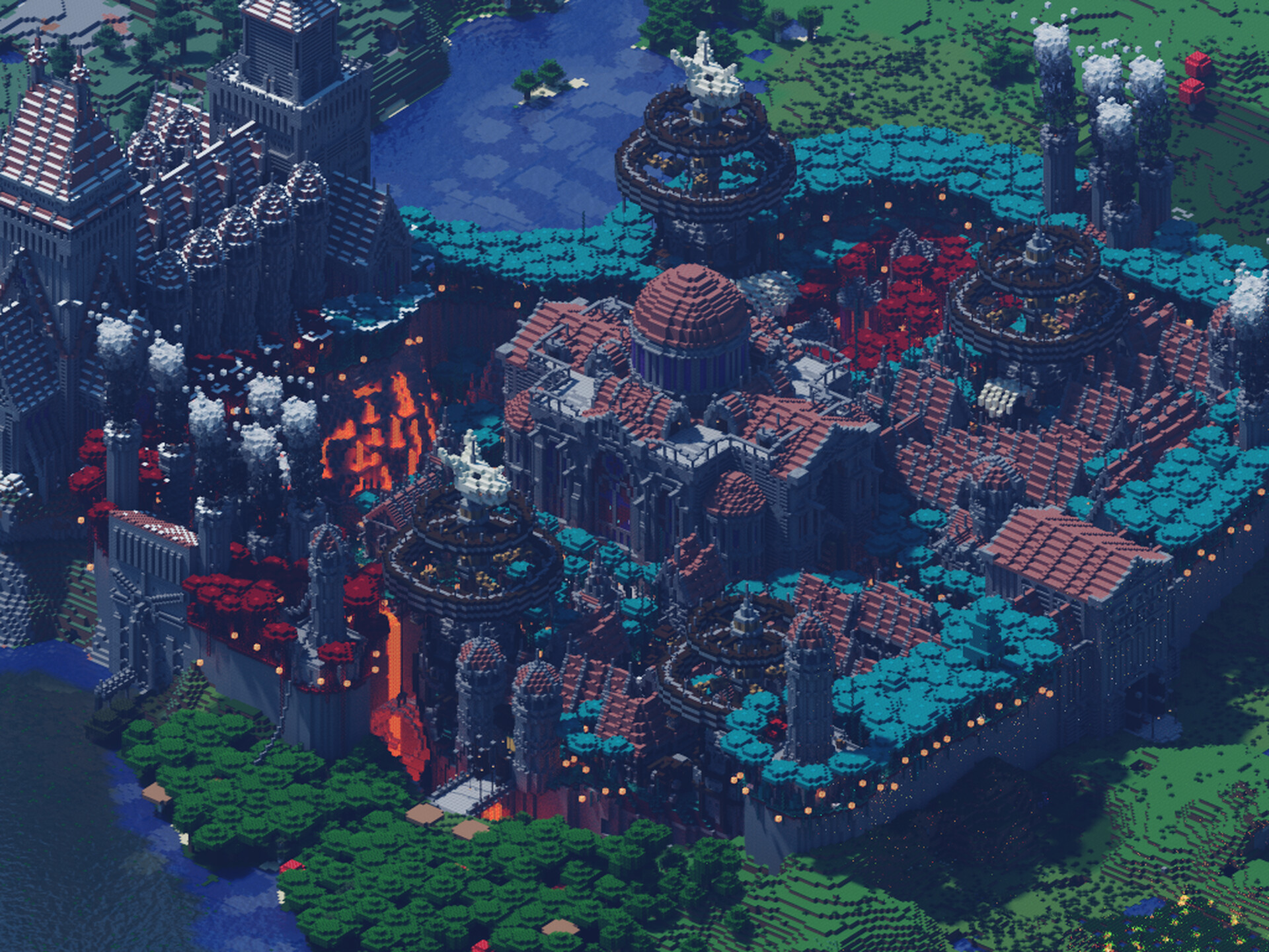 Animal Necropolis - Handbuilt in survival Minecraft Map