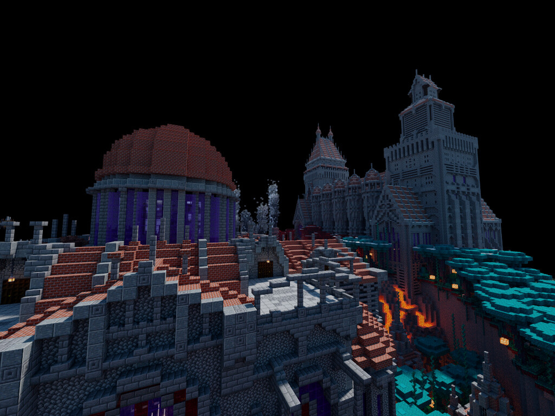 Animal Necropolis - Handbuilt in survival Minecraft Map