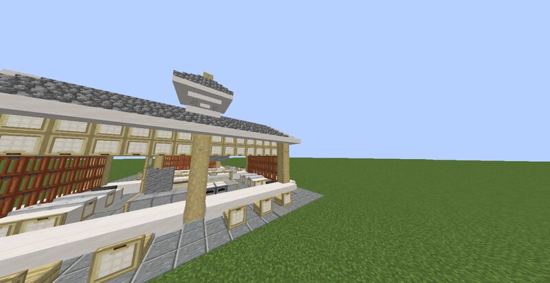 an outdoor restaurant Minecraft Map