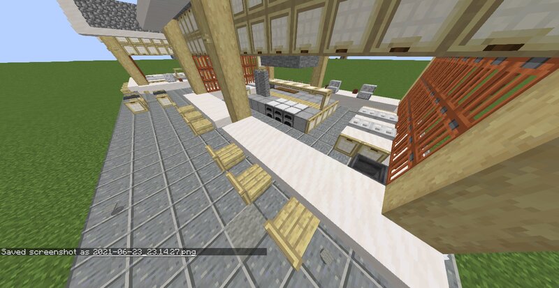 an outdoor restaurant Minecraft Map