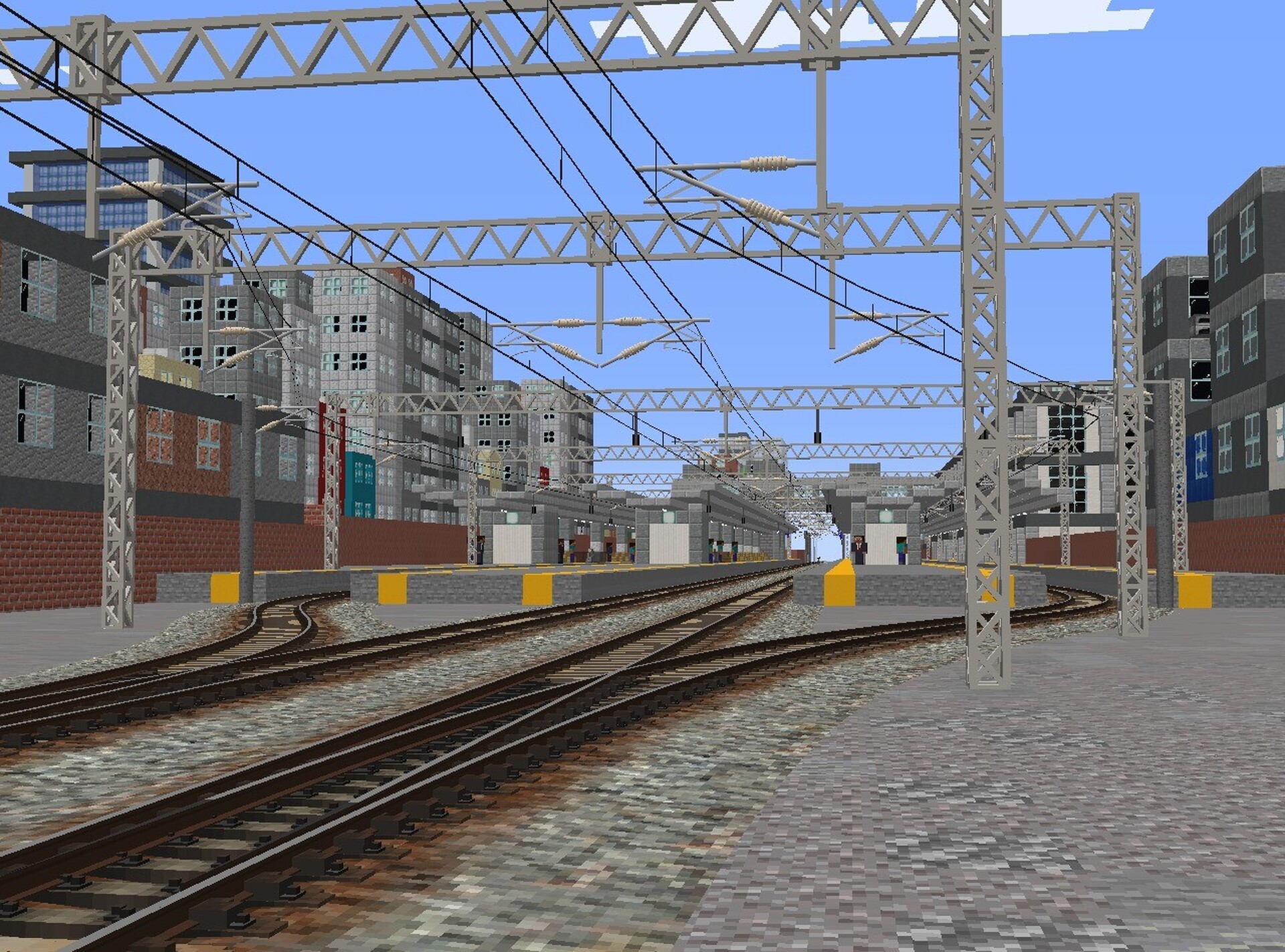RTM 平坦環形鐵路 simple flat circular railway Minecraft Map