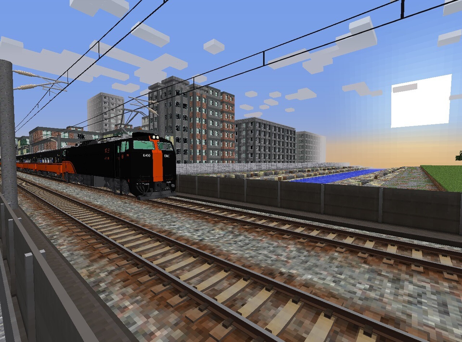 RTM 平坦環形鐵路 simple flat circular railway Minecraft Map