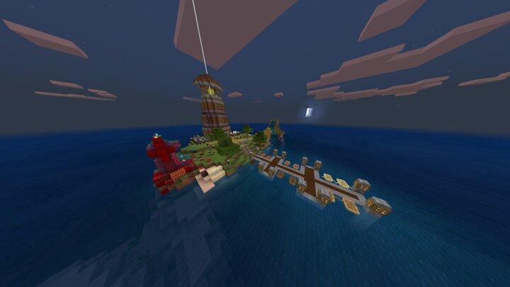 Tiny island base Minecraft Map