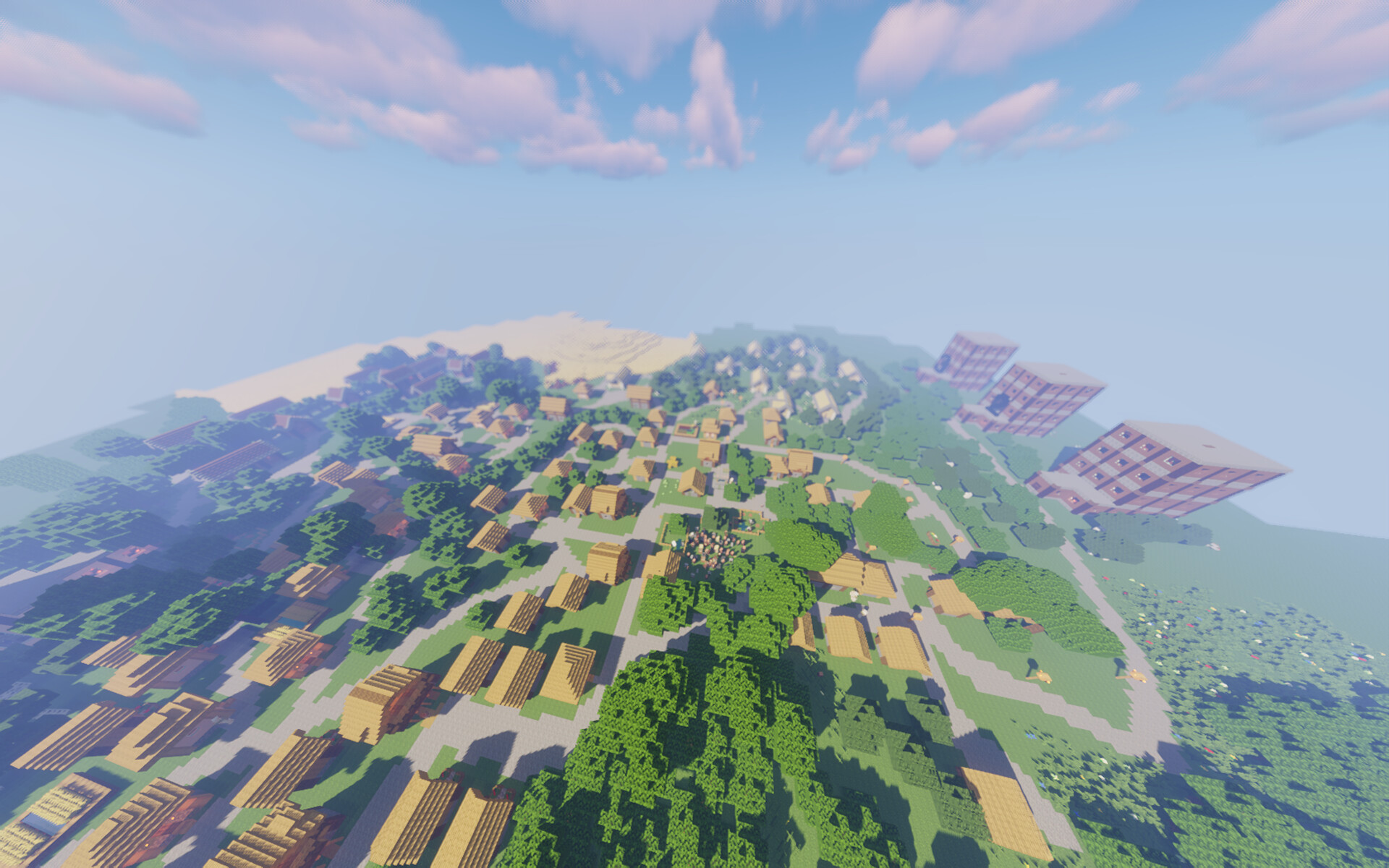 The Capital City of flat worlds Minecraft Map