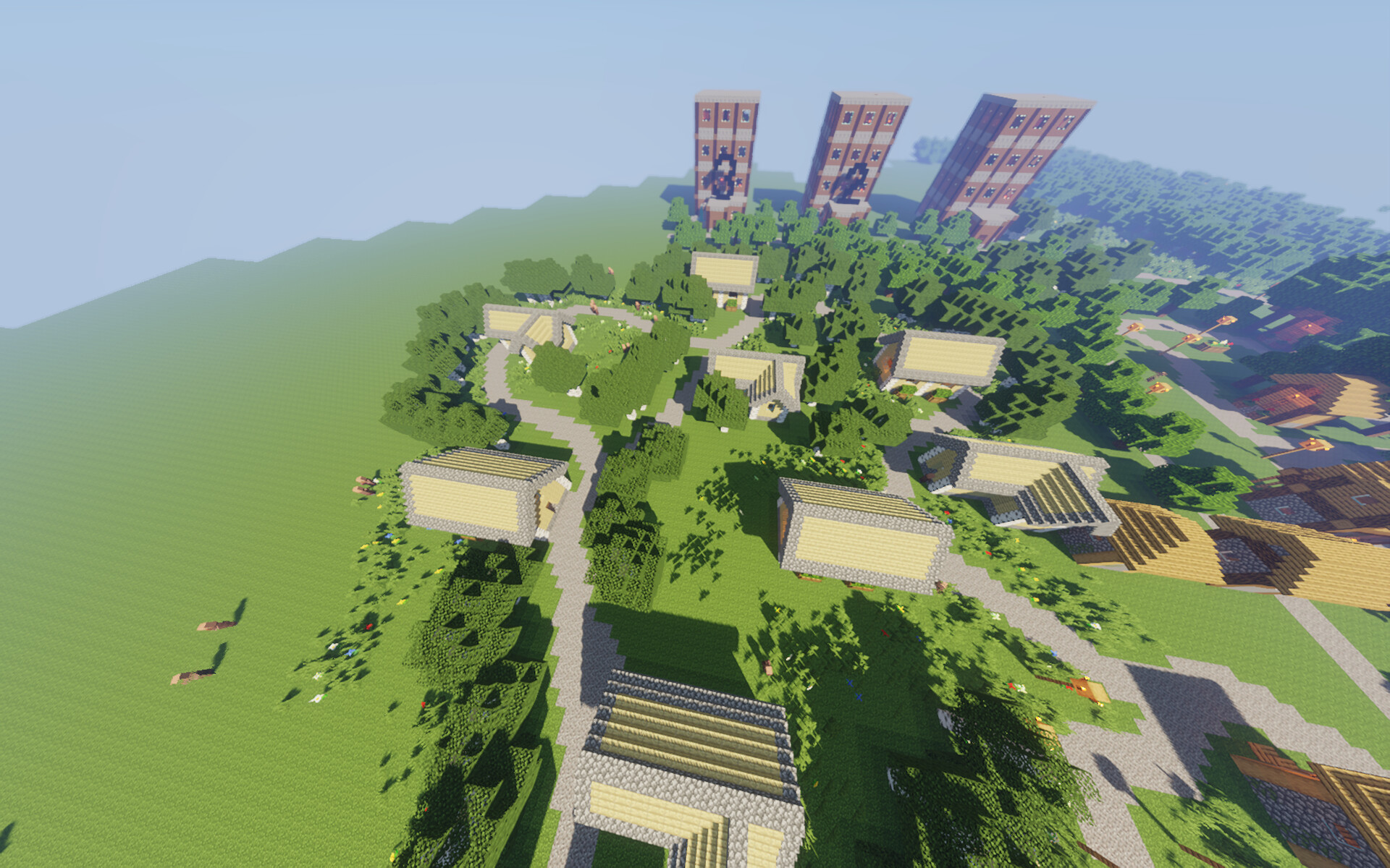 The Capital City of flat worlds Minecraft Map