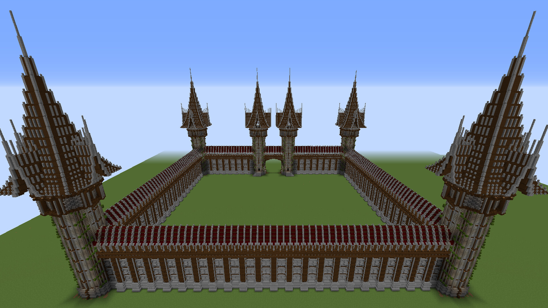 Medieval wall with towers Minecraft Map